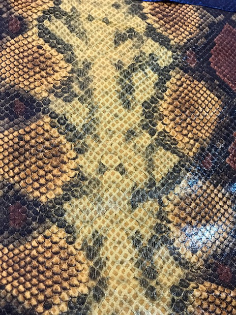 Python snake print faux vegan leather 5 Colors Available – Trap Fabricks